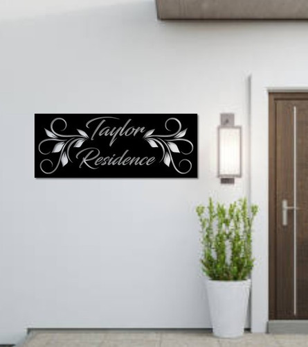 Buy: Rectangle decorative house plate | Perth Metal Art | 165AUD