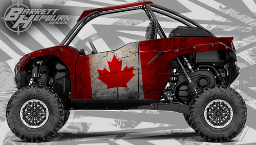 KRX Distressed Canadian Flag | Barrett Hepburn Design I Custom Design ...