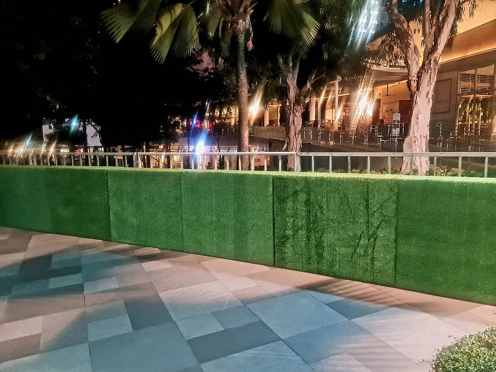Grass Barricades For Rent (Green Hedges) | Liz Steel Barricades