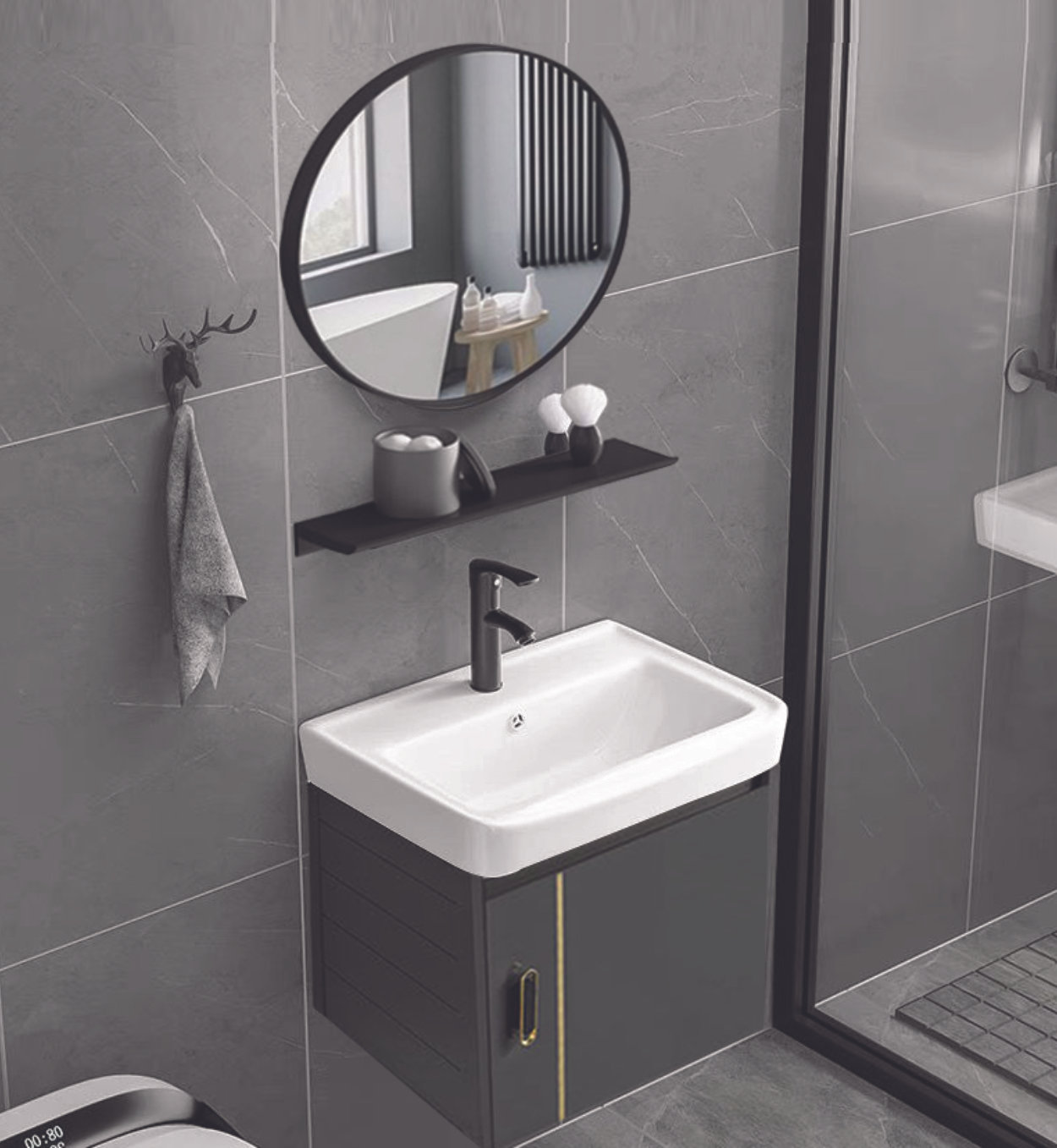 Series E, ALUMINIUM CABINET BASIN, E0155