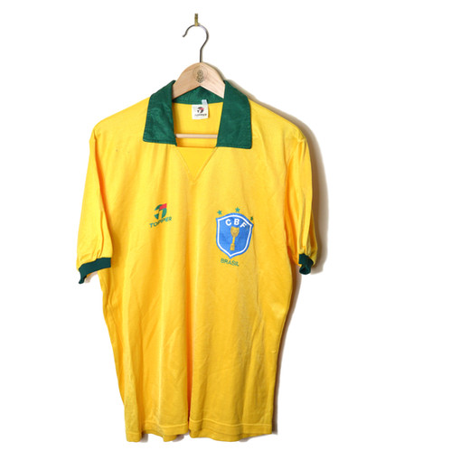 BRAZIL HOME FOOTBALL SHIRT 1990 | Retro Football Shirt Store
