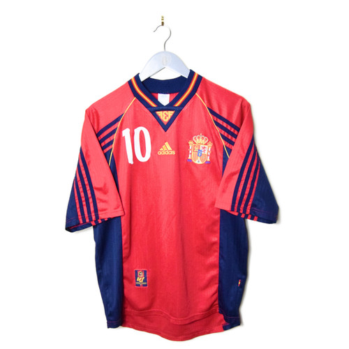 SPAIN HOME FOOTBALL SHIRT 1998/99 #10 RAUL | Retro Football SS