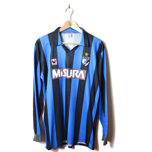 INTER MILAN HOME FOOTBALL SHIRT 1988/89 L/S | Retro Football SS