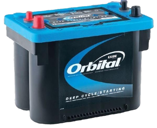 EXIDE Orbital AGM Deep Cycle & Starting Battery Sealed Spiral Cell ...