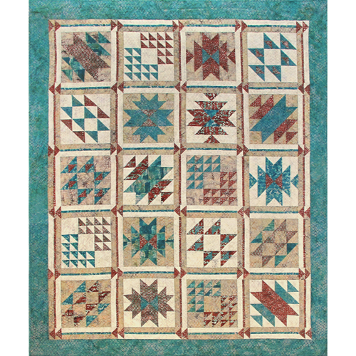 Southwest Oasis Pieced Quilt Digital Download Pattern | Pine Needles