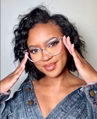 Larisse oversized - clear | Scroll Safely