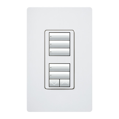 Lutron RadioRA 2 seeTouch Wall Mount Designer Keypad, Dual Group with 1 ...