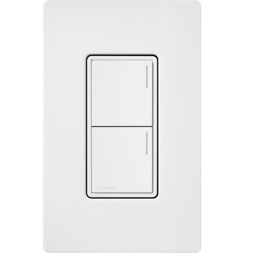 Lutron RadioRA 3 Sunnata RF 2-Button Keypad | Snow | Denver Audio Video