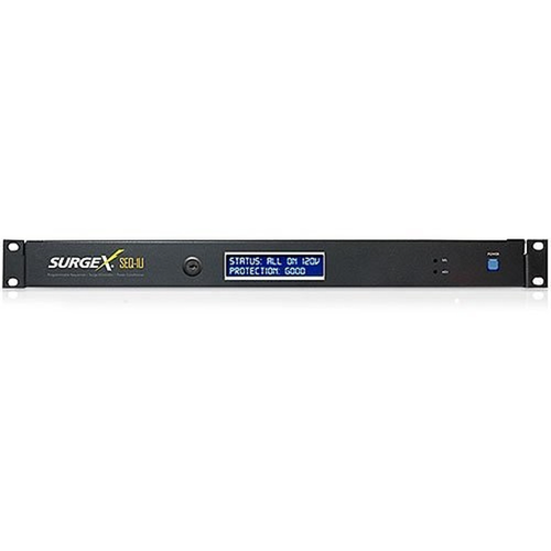 SurgeX SEQ-1U Sequencing Surge Eliminator and Power Conditioner, Remote ...