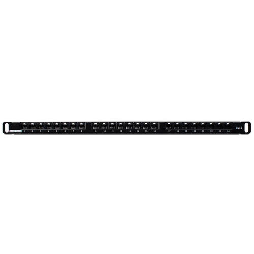 Wirepath™ Rack Mount 24-port RJ45 Cat 6 High Density Patch Panel ...