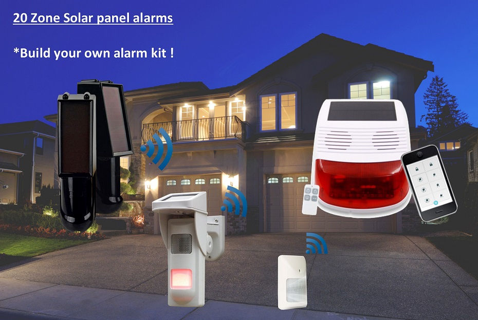Wireless Solar Powered Alarms