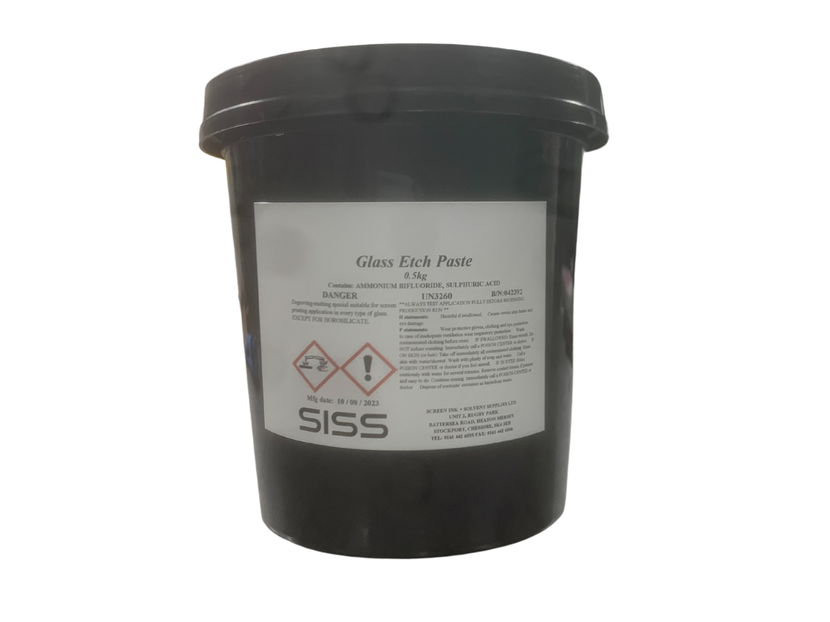 Glass Etch Paste | SISS Ink & Solvents