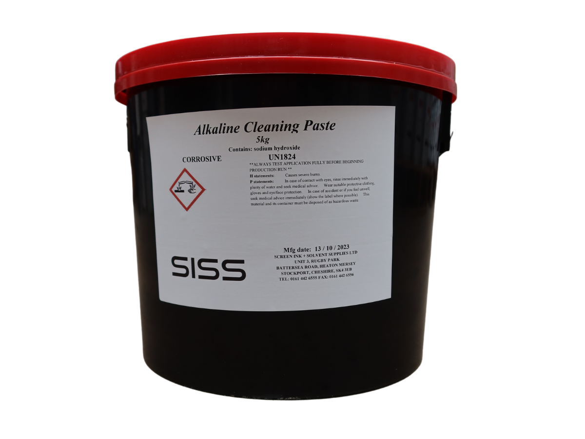 Alkaline Cleaning Paste | SISS Ink & Solvents