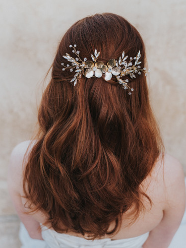 "Annabelle" Large Flower Hair Comb | Hair Comes the Bride