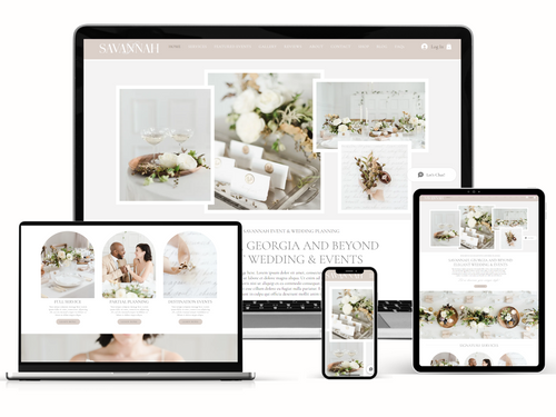 Wedding & Event Planner Wix Website Template - Savannah | AGA Solutions