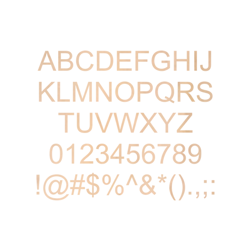 Wooden Letters and Numbers In Standard Font | Jk Vinyl Wood Design