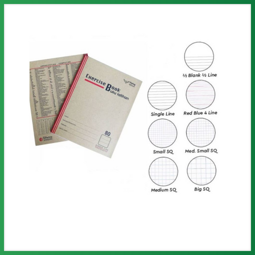 Exercise Book 80 Page | Pustaka Rawang