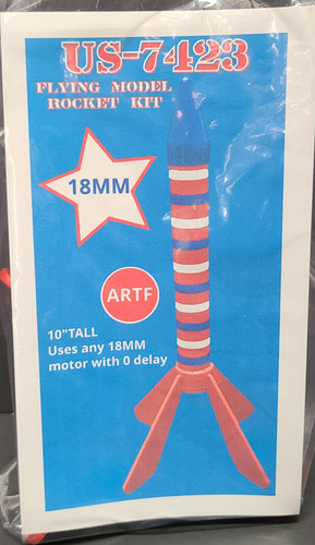 US-7423 flying model rocket kit | OLLIE-OOP ROCKETRY
