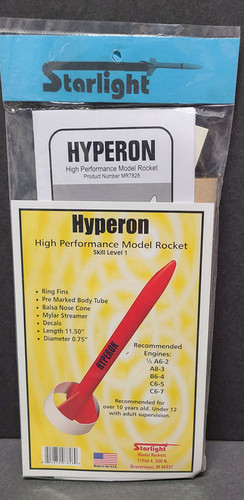 Starlight Hyperion flying model rocket kit | OLLIE-OOP ROCKETRY