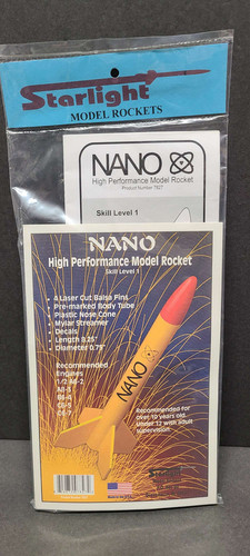 Starlight Nano model rocket | OLLIE-OOP ROCKETRY