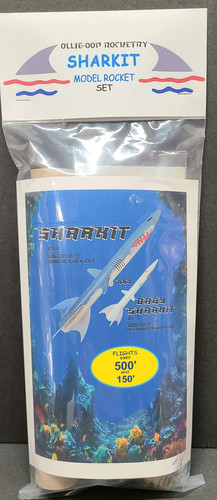 Sharkit &Baby Sharkit flying model rocket kit set of 2 | OLLIE-OOP ROCKETRY