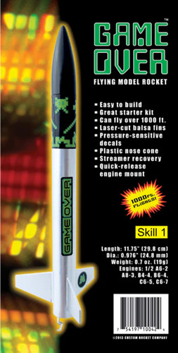 Game Over model rocket Space Invaders | OLLIE-OOP ROCKETRY