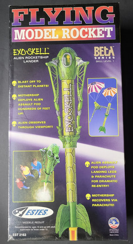 Estes Exo-Skell flying model rocket kit | OLLIE-OOP ROCKETRY