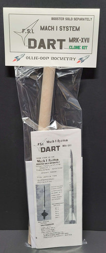 FSI DART Flying Model Rocket Kit Flight Systems Dart model rocket clone ...