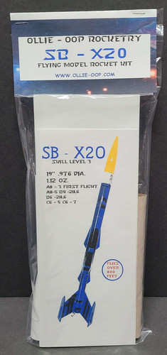 X20 flying model rocket kit | OLLIE-OOP ROCKETRY