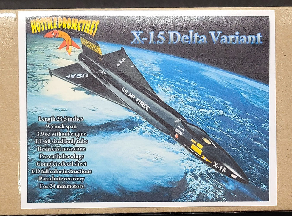 X-15 Delta flying model rocket kit | OLLIE-OOP ROCKETRY