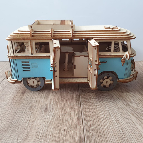 Campervan- Wooden Model Kit | Pop Top Media New