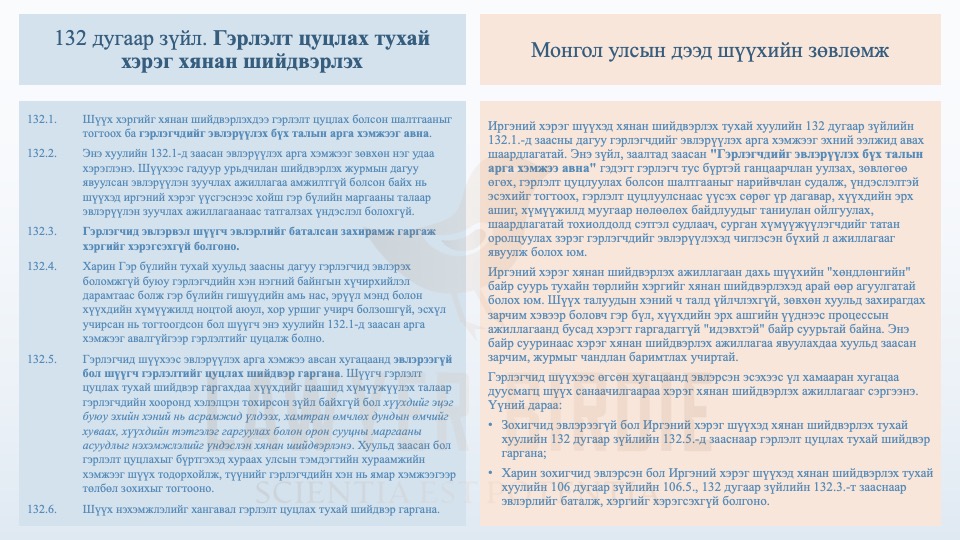 Хуульч Шувуухай Гэр бүлийн холбогдолтой хэрэг хянан шийдвэрлэх
