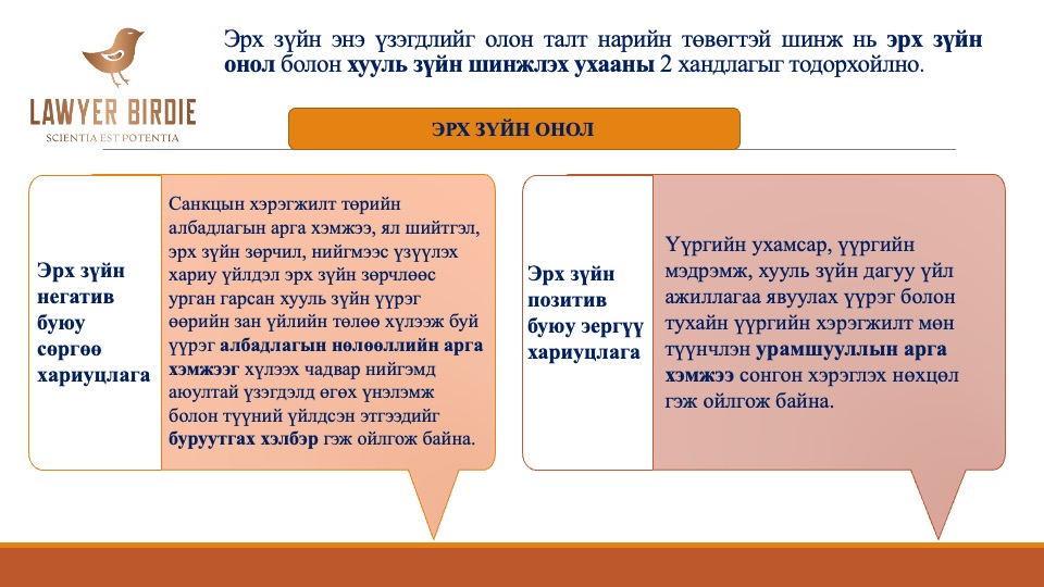 Хуульч Шувуухай Хууль зүйн хариуцлага Презентац танилцуулга
