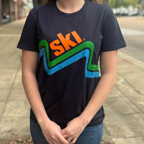 SKI Retro NavyTee | Double Cola