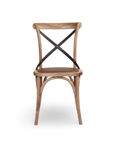 Barley Oak Cross Back Dining Chair | Rowan & Witch
