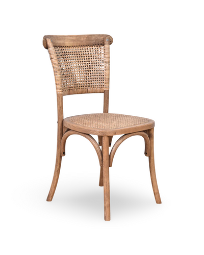 Woven Back Bistro Dining Chair | Rowan & Witch