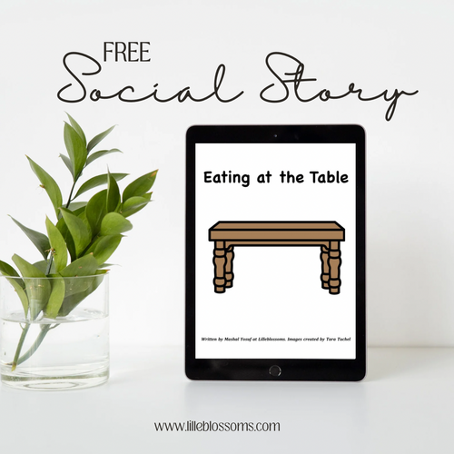 Social Story: Eating at the Table | Lilleblossoms