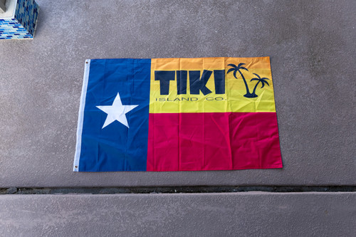 Tiki Sunset Texas Flag | Tiki Island Co