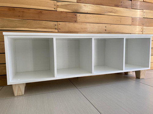 4 Cube Storage Unit (4x1 configuration) | Wood Marvels