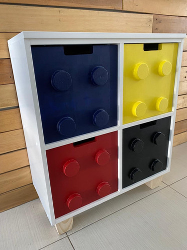 Building Block 4 Cube Storage Unit | Wood Marvels