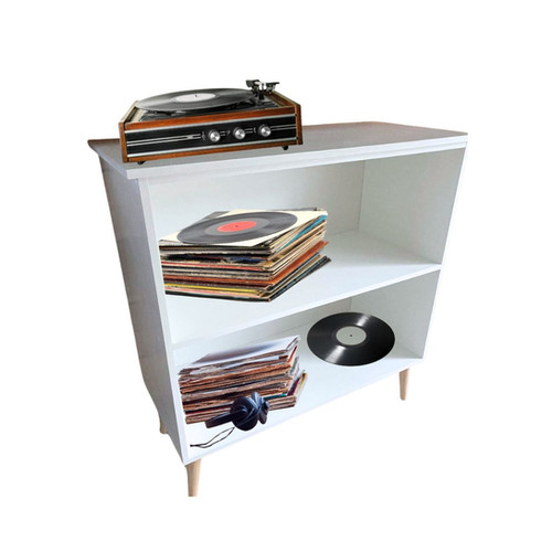 2 Shelf Display Unit with Pine Legs | Wood Marvels