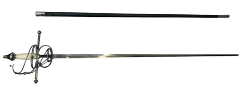 Steel Hilt Rapier Bone Grip Pommel 1500-1700AD | www.bapty.co.uk