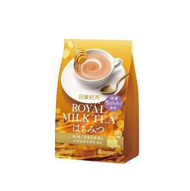 Nittoh-Tea Royal Milk Tea Powder with Honey(Hachimitsu) 108g (8 sticks ...