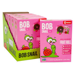 Bob Snail Apple Raspberry Fruit Roll 3.53 Oz 10 Count Box | The ...