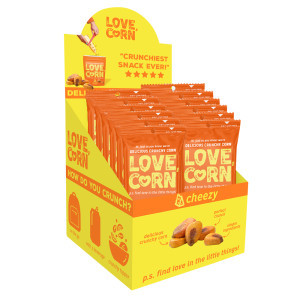 Love Corn Snack Tube Cheezy 1 Oz | The Wholesale Food Co