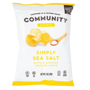 Community Snacks Simply Sea Salt Chips 2 Oz Bag | The Wholesale Food Co