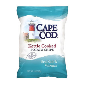 Cape Cod Sea Salt Vinegar Potato Chips 1.5 Oz Bag | The Wholesale Food Co