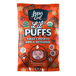 Lesser Evil Sweet Potato Apple Lil’ Puffs 2.5 Oz Bag | The Wholesale ...