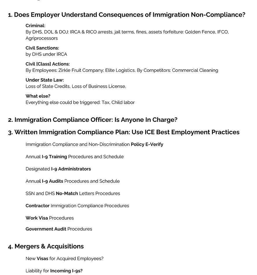 Mdivani Business Immigration Checklist | Mdivani Law