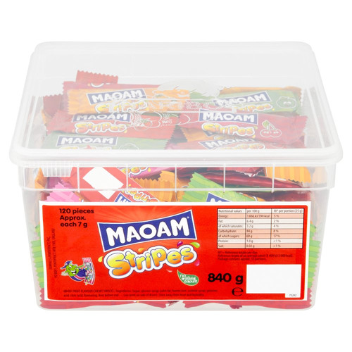 Haribo Maoam Strpes | 24hr Sweets delivery | 24hr Haribo Sweets Delivery